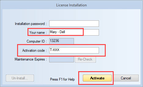 Temporary Trial Activation Code - eTakeoff
